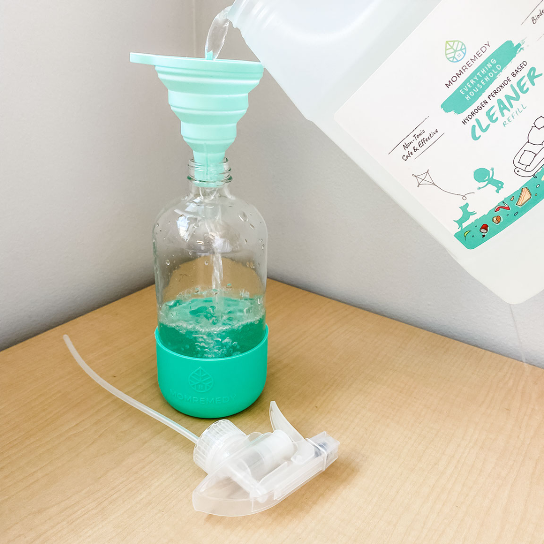 Silicone Collapsible Funnel - Teal – MomRemedy